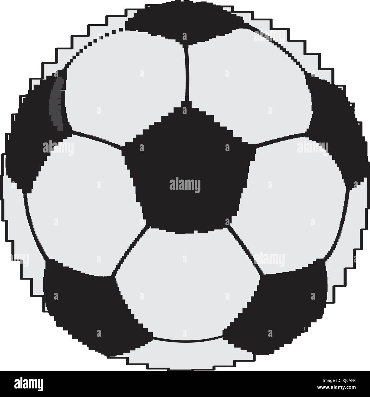 Pixelated soccer ball Stock Vector Image & Art - Alamy