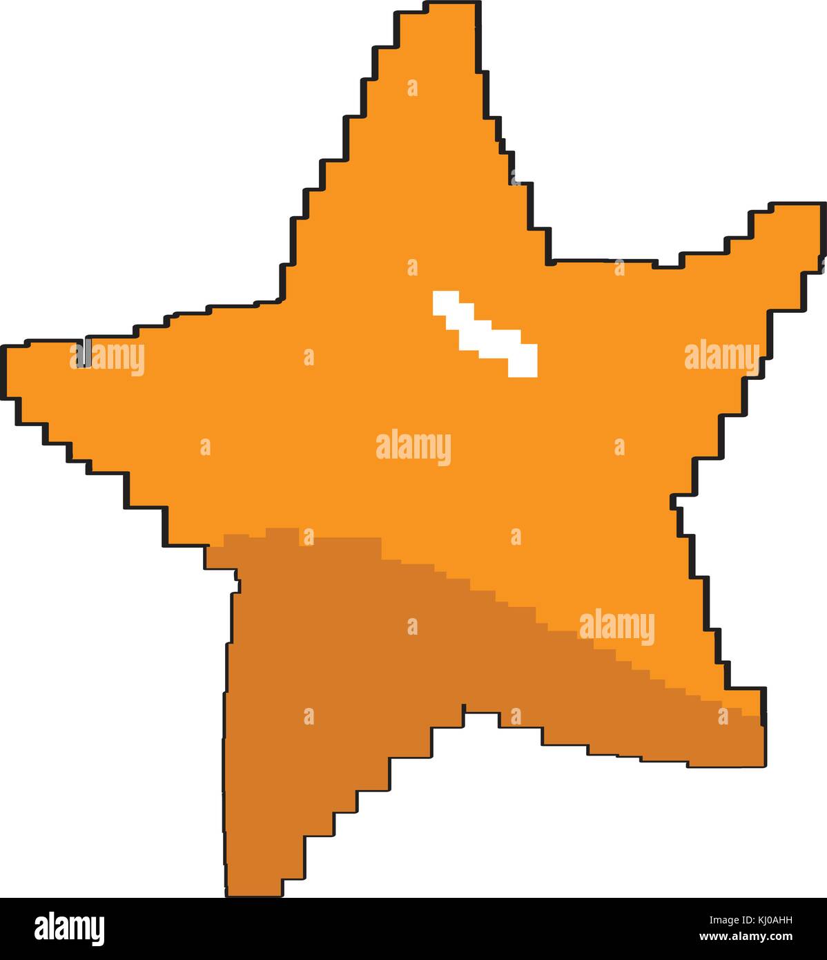 Pixelated star shape Stock Vector Image & Art - Alamy