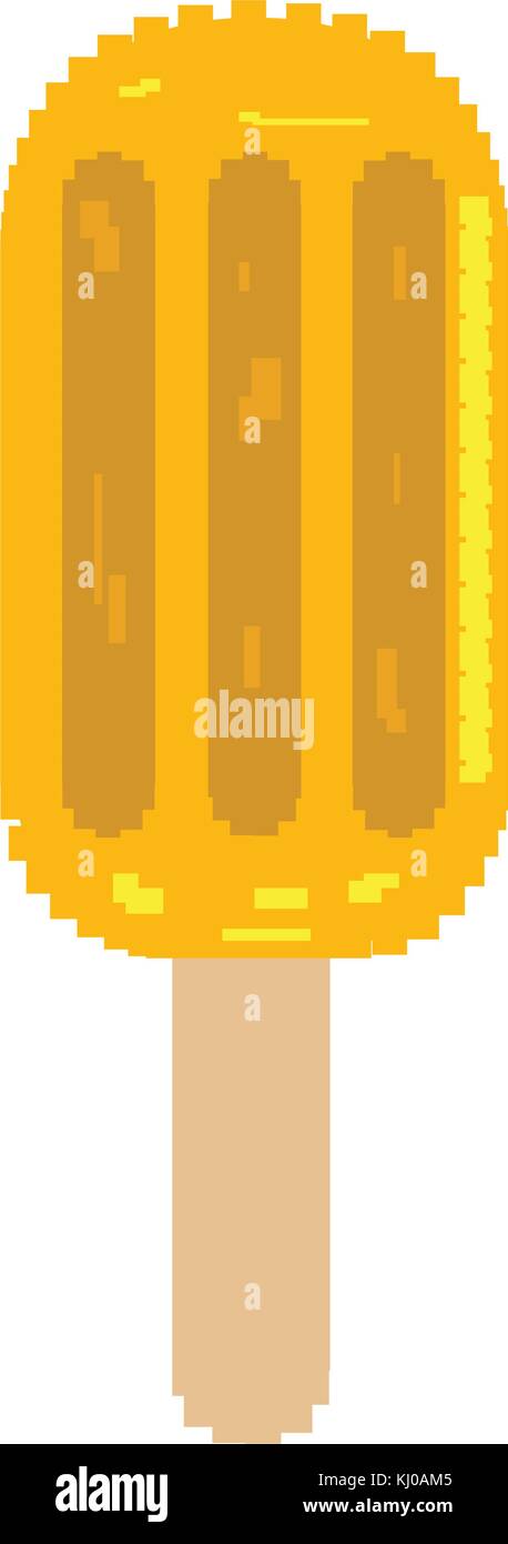 Isolated pixelated popsicle Stock Vector Image & Art - Alamy