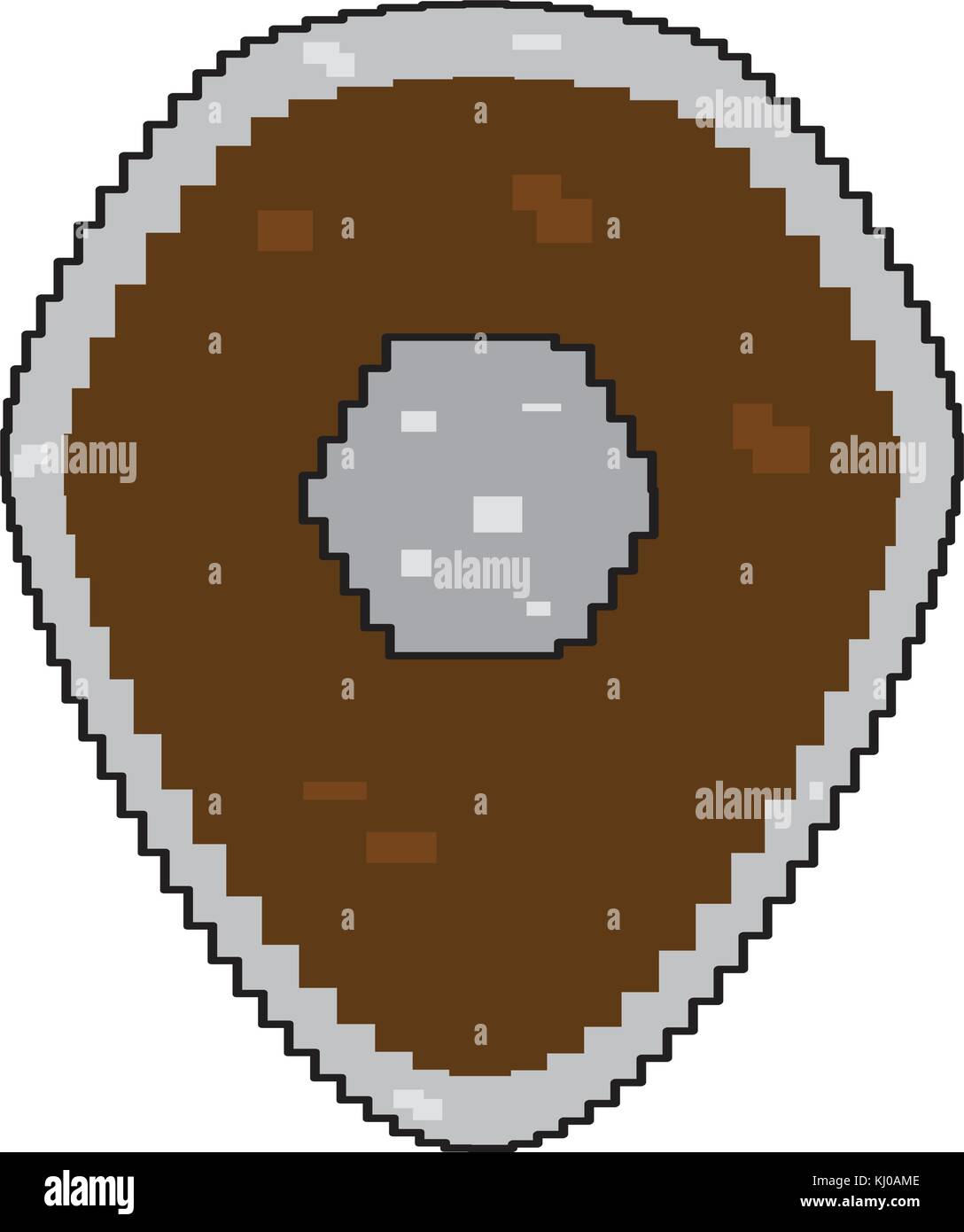 Isolated pixelated shield Stock Vector Image & Art - Alamy