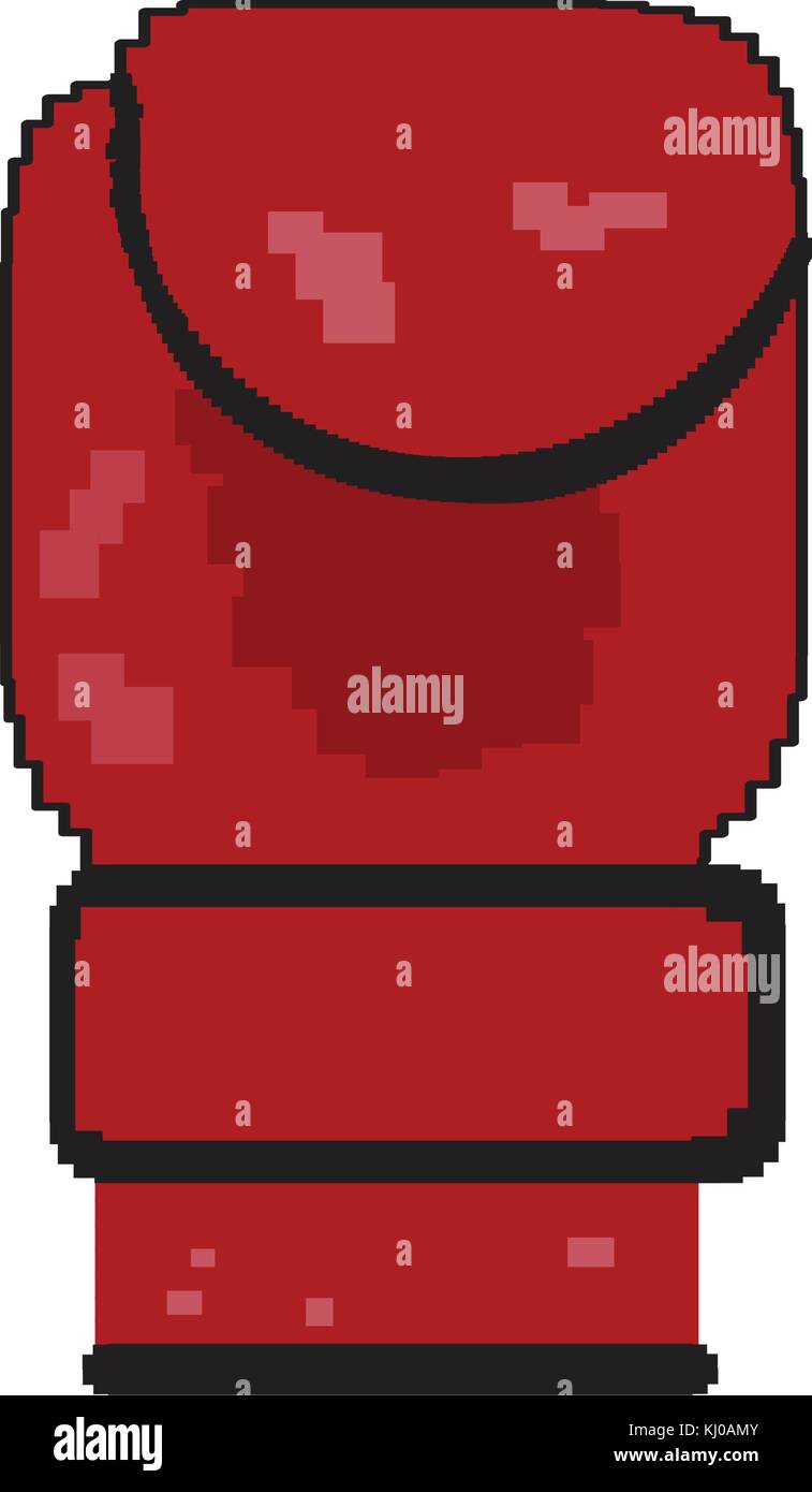 Pixelated boxing glove Stock Vector Image & Art - Alamy