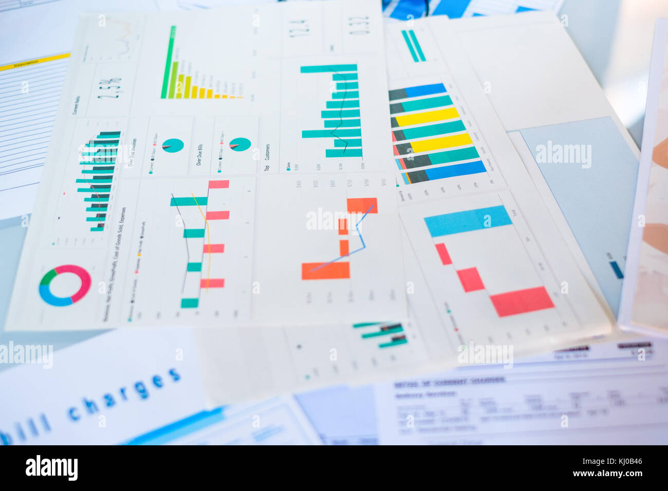 Desk Paperwork Graphs High Resolution Stock Photography and Images - Alamy