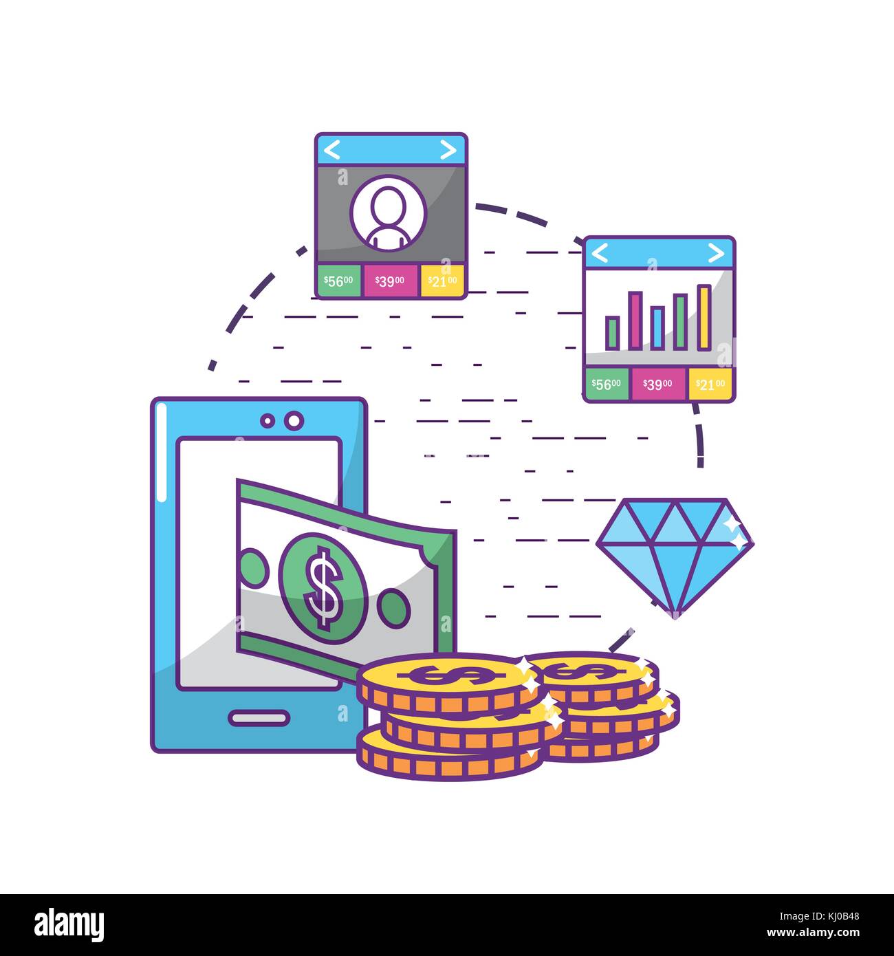 Fintech industry design Stock Vector Image & Art - Alamy