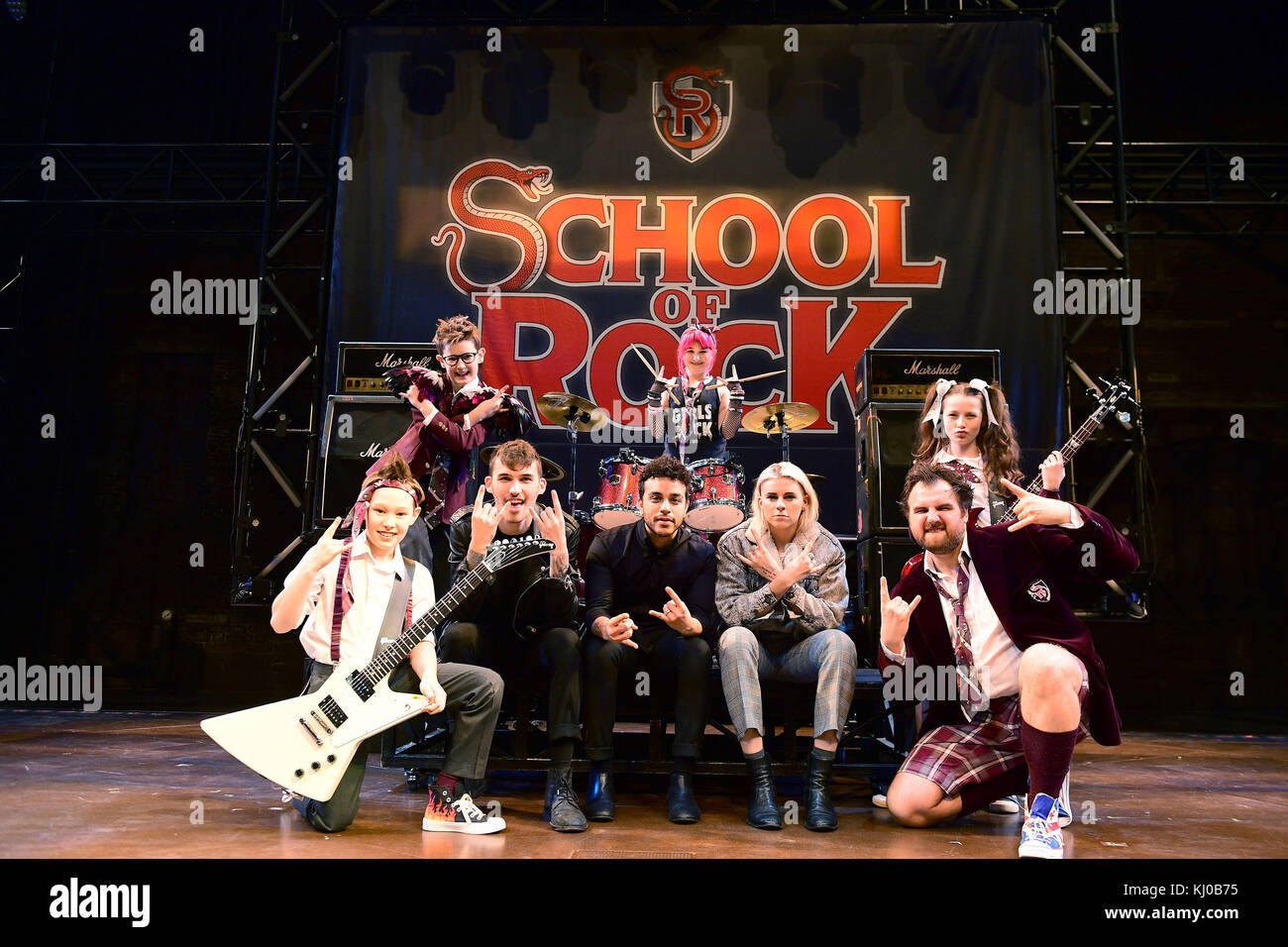 American rock band PVRIS, Alex Babinski, Brian MacDonald and Lynn Gunn ...