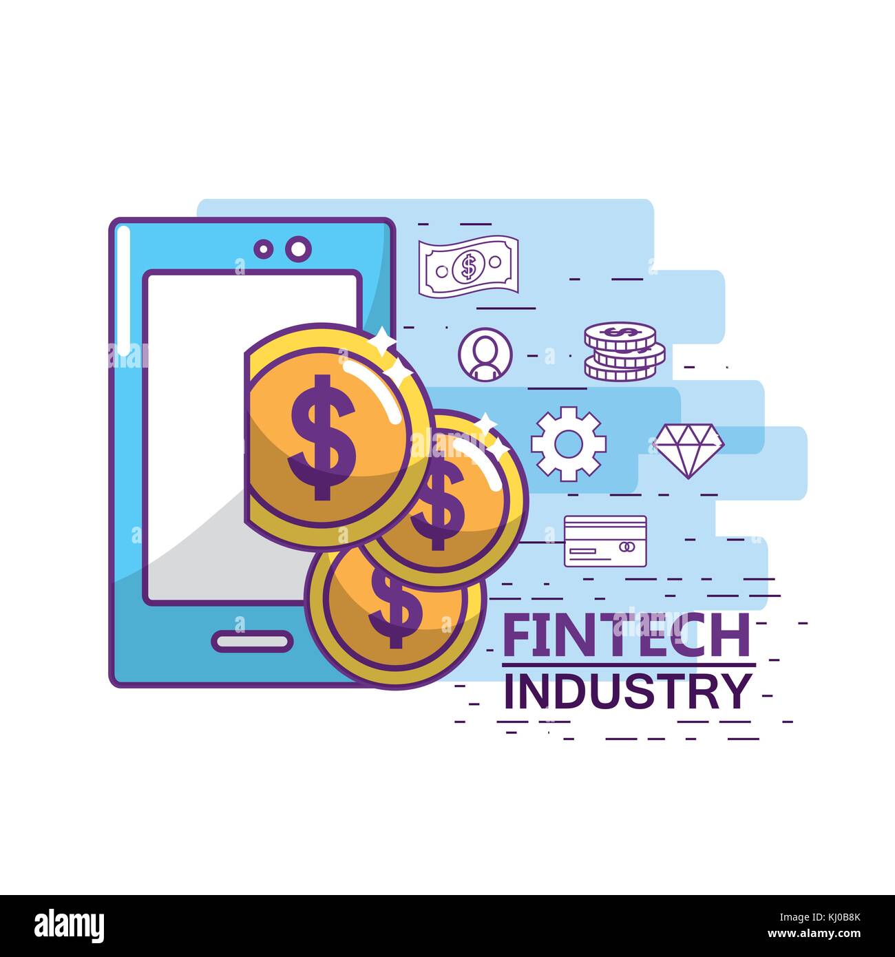 Global fintech digital banking Cut Out Stock Images & Pictures - Alamy