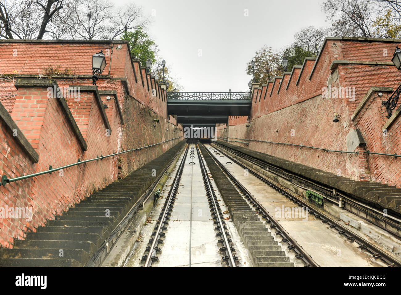 The Budapest Castle Hill Funicular. Castle hill funicular in Budapest ...