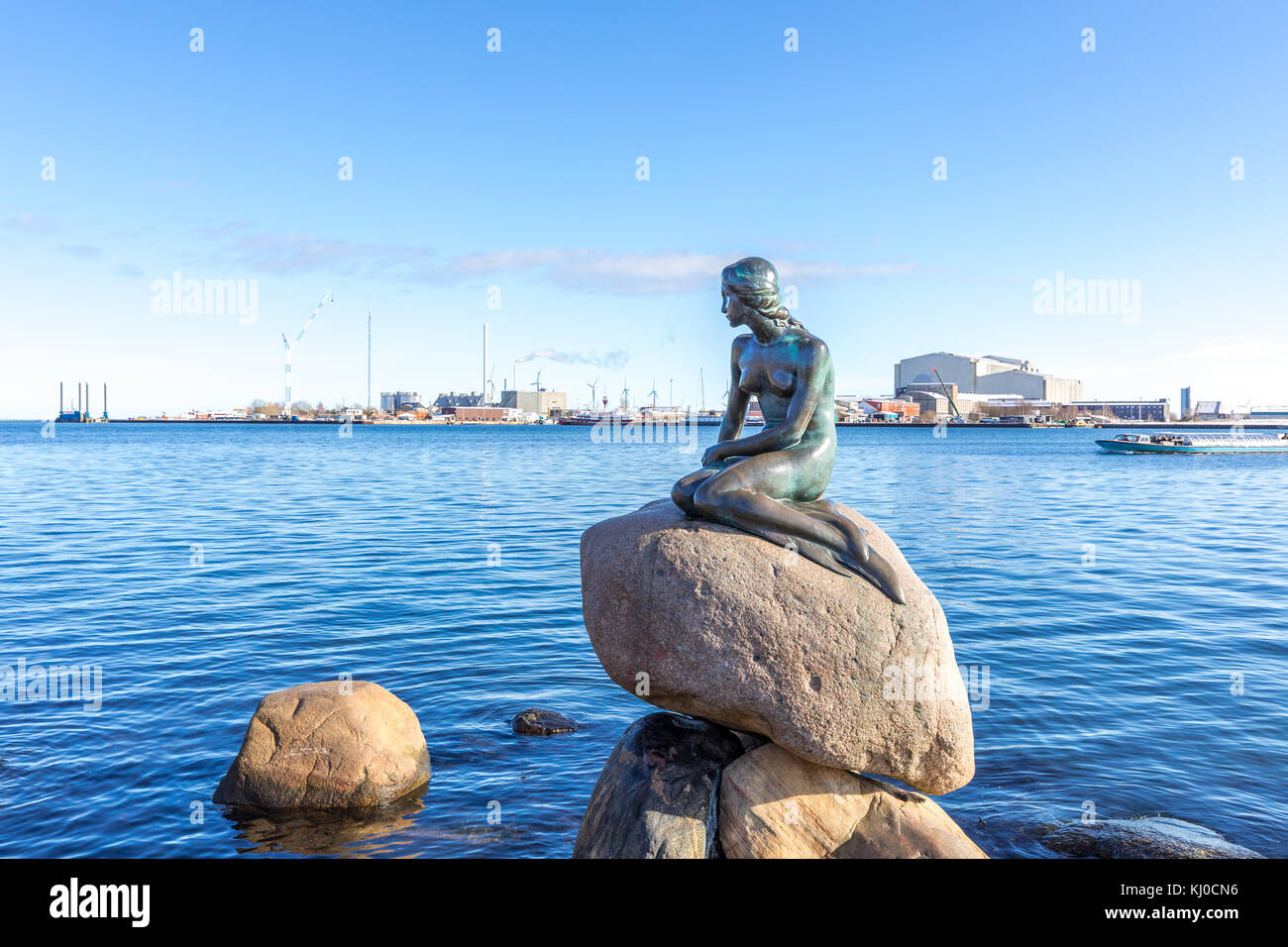 View of the Little mermaid statue in Copenhagen Denmark Stock Photo - Alamy
