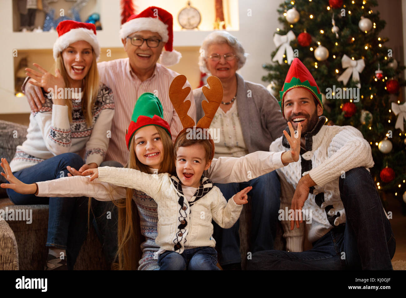 Children Celebrating Christmas