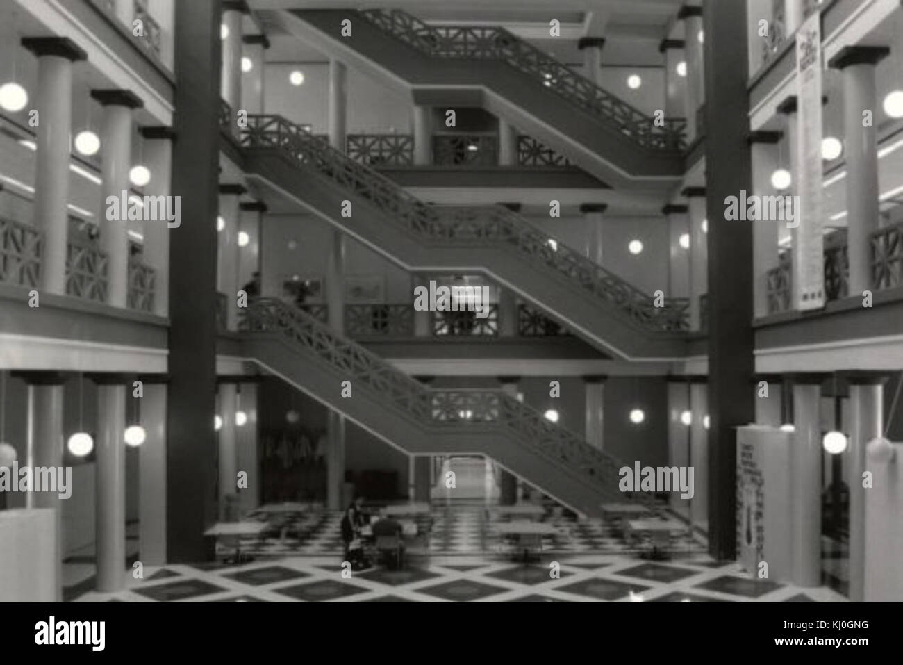 An interior view of the Hines College of Architecture at the University ...