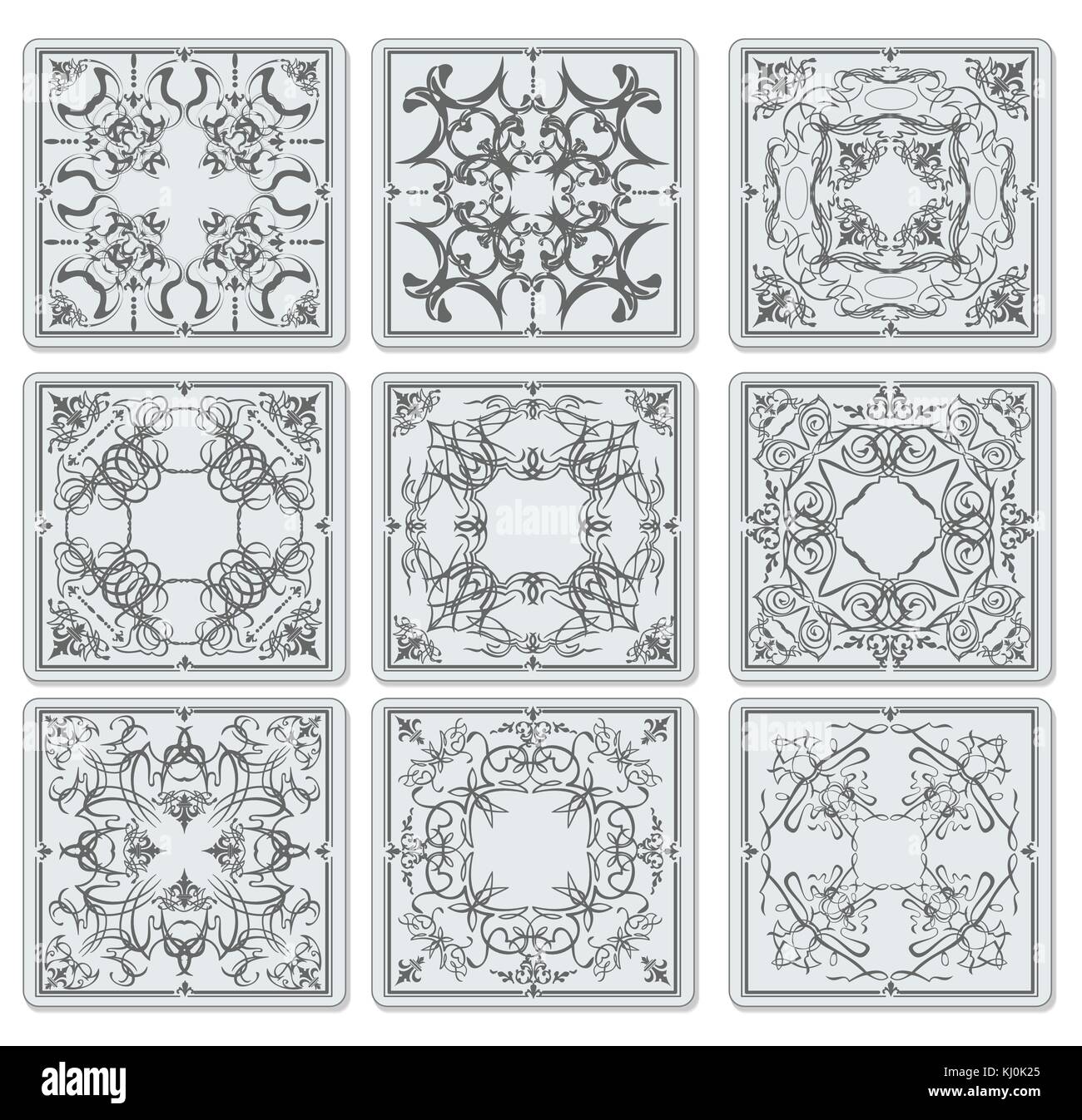 Decorative finishing ceramic tiles. Vector illustration Stock Vector ...