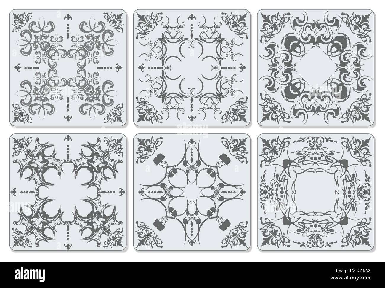 Decorative finishing ceramic tiles. Vector illustration Stock Vector ...