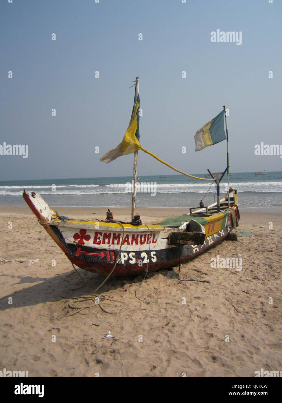 Kokrobite Beach Boat Stock Photo - Alamy