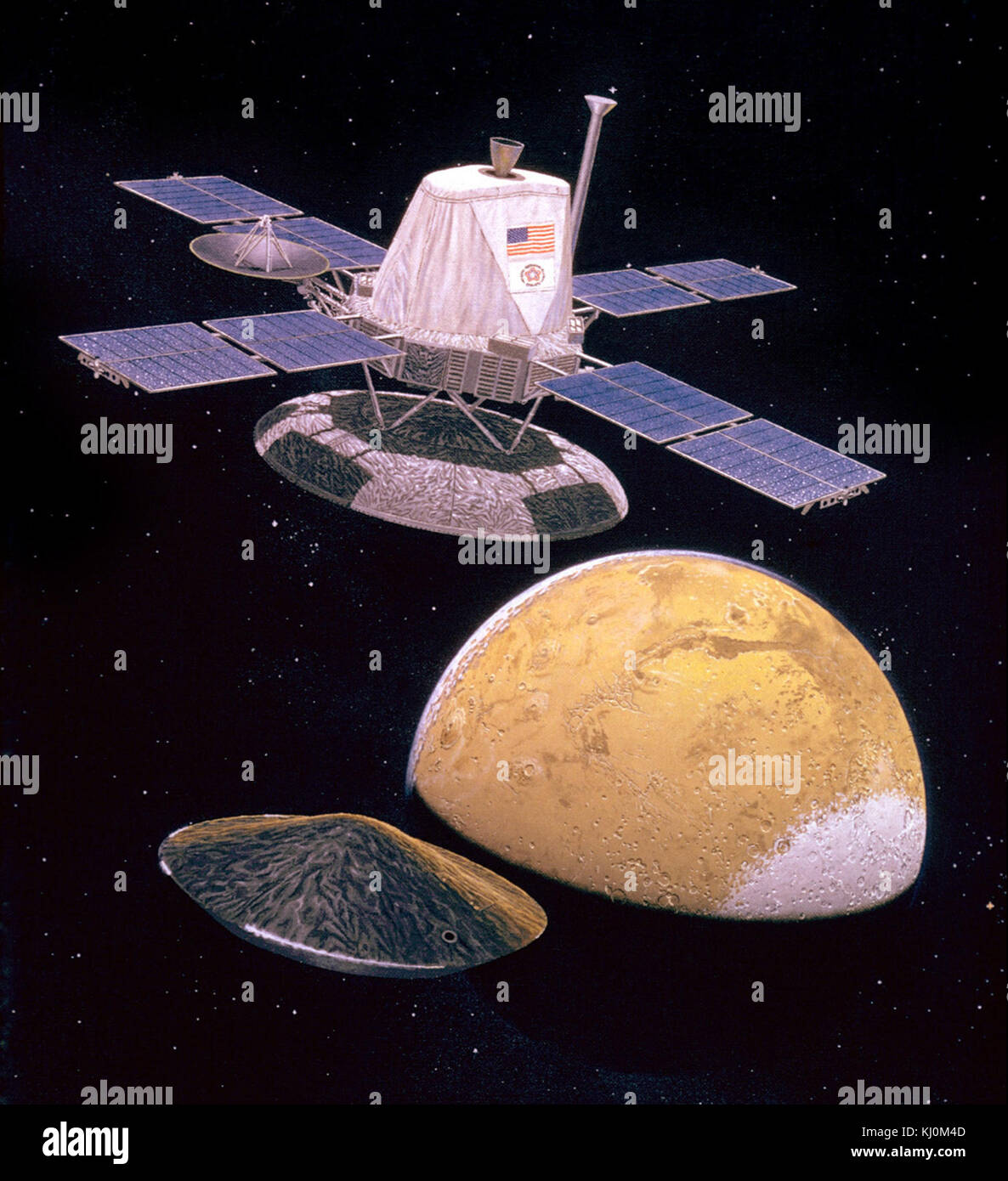 The Viking Orbiter released its lander on Mars in 1976 as part of NASA ...