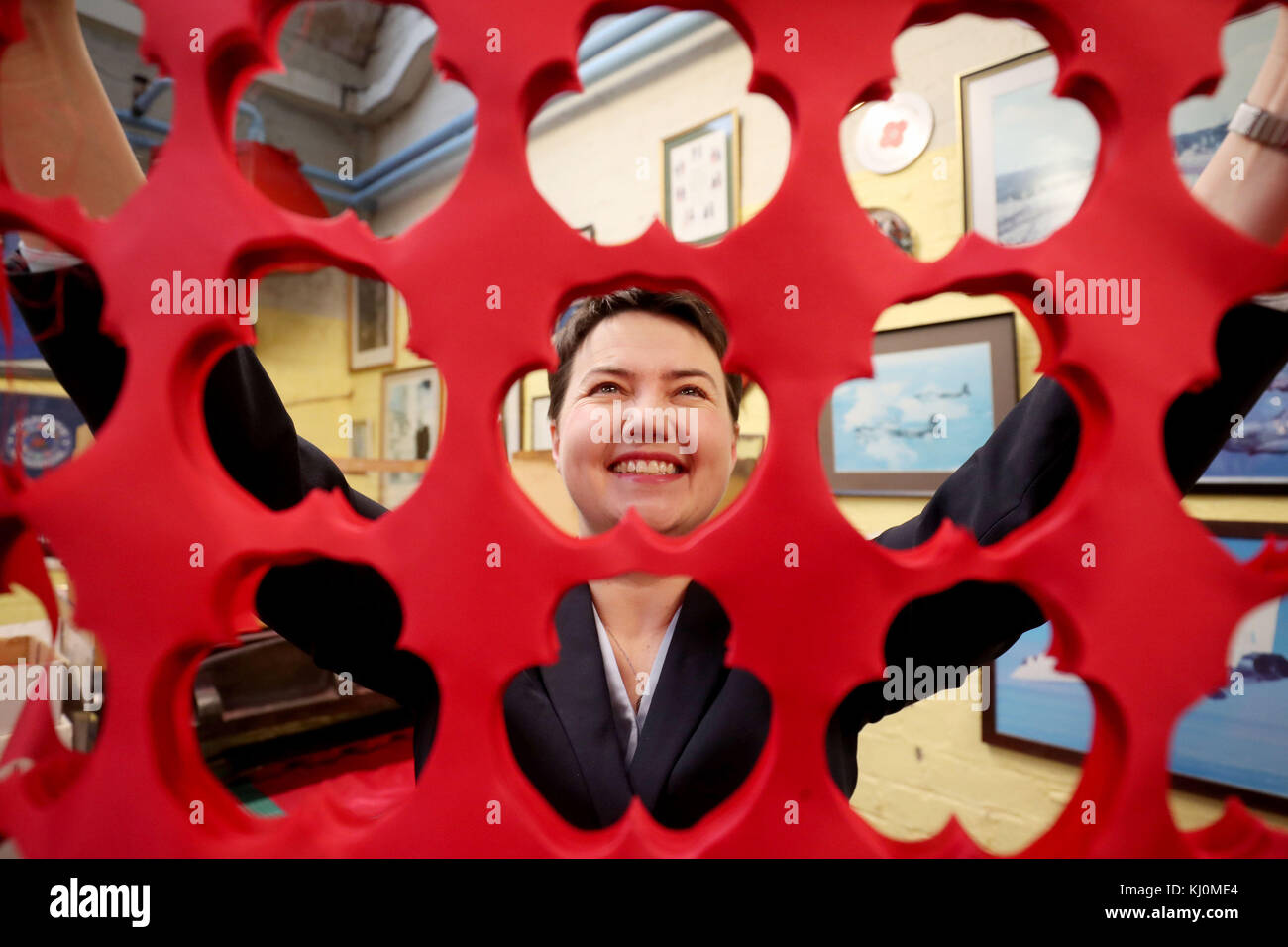 Scottish Conservative leader Ruth Davidson visits the PoppyScotland ...