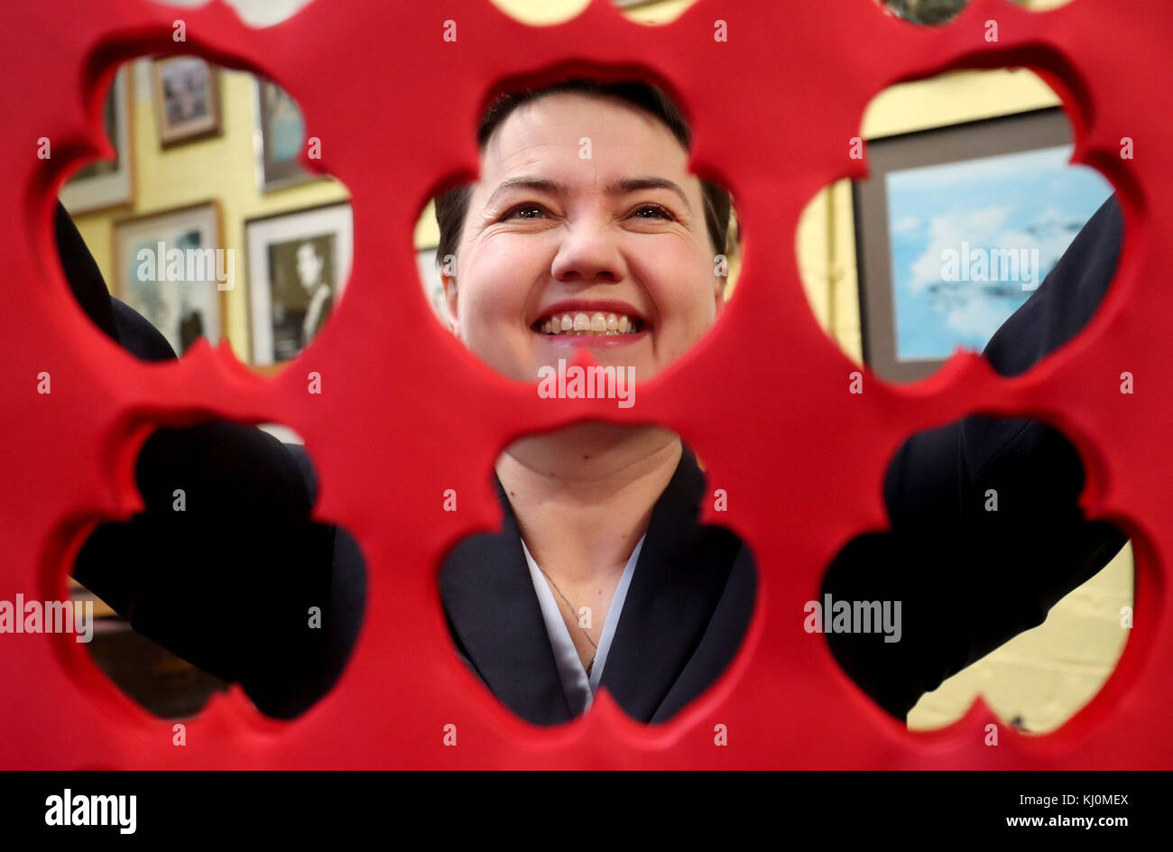 Scottish Conservative leader Ruth Davidson visits the PoppyScotland ...