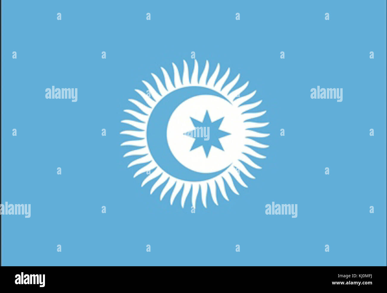 Official Flag of Turkic Council Stock Photo - Alamy