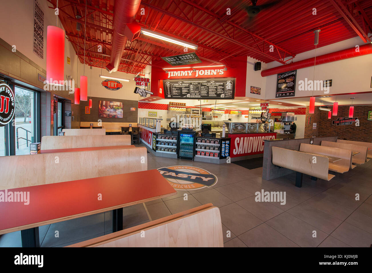 Jimmy John store interior with new design launched 2013 - Champaign ...