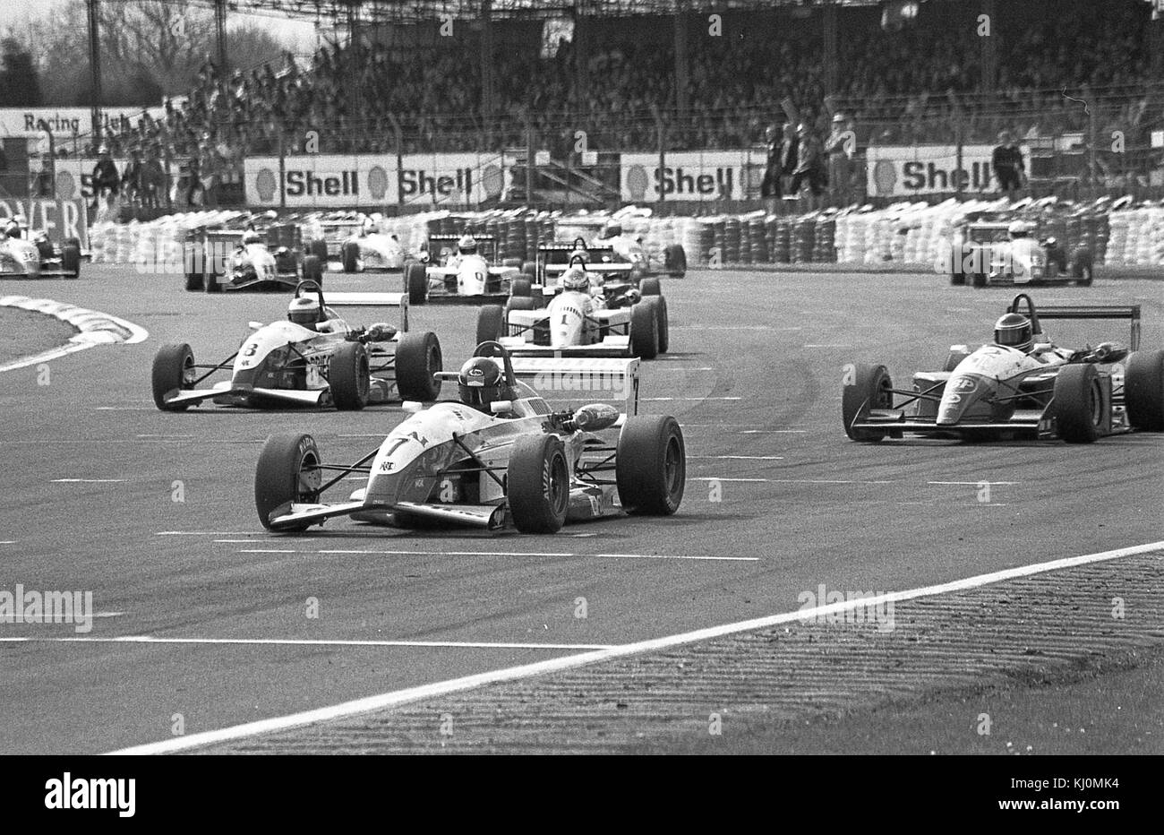 British Formula 3 at Silverstone, 5th April 1992 Stock Photo - Alamy