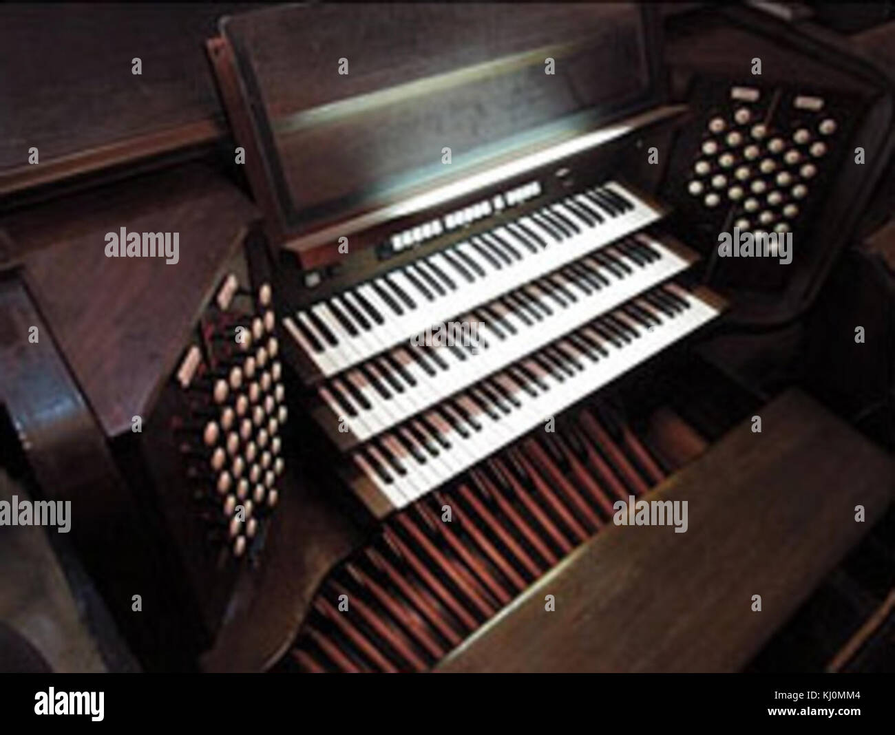 Clark Chapel Pomfret School Organ Manuals Stock Photo - Alamy