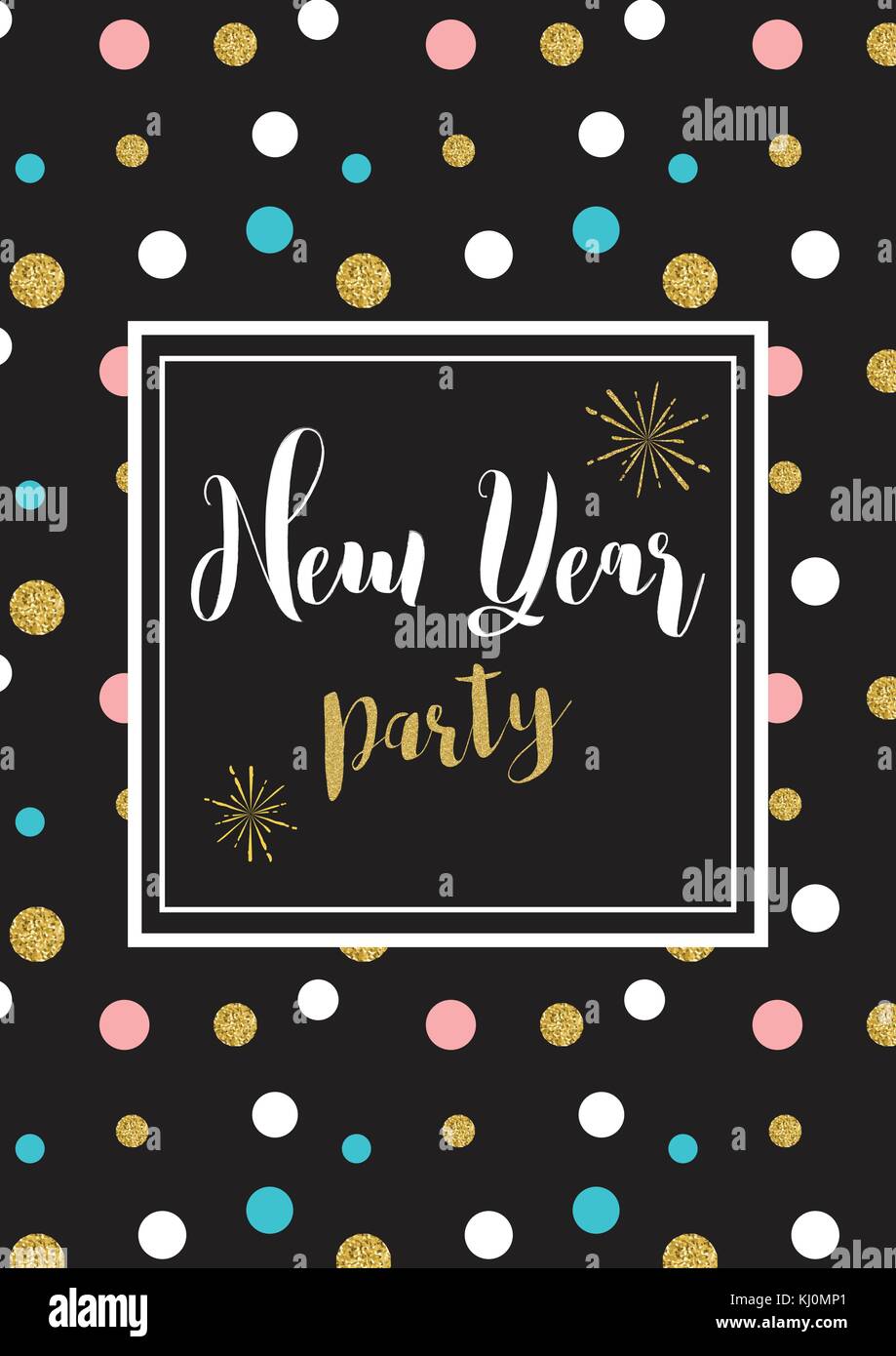 New Year party invitation. Vector illustration Stock Vector Image & Art ...