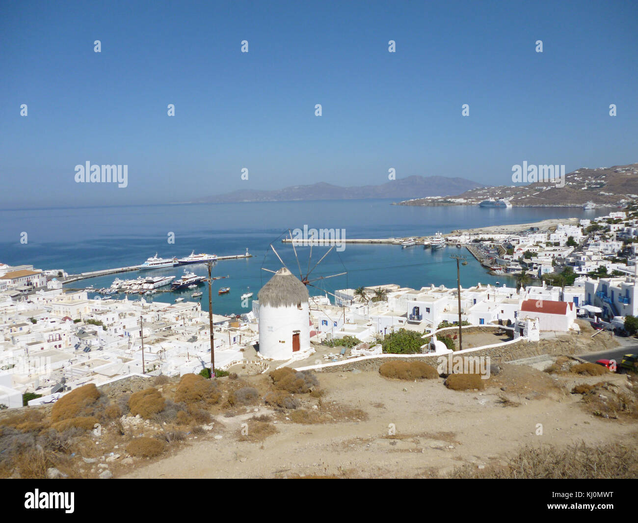 Bonis windmill, Mykonos, Greece Stock Photo - Alamy