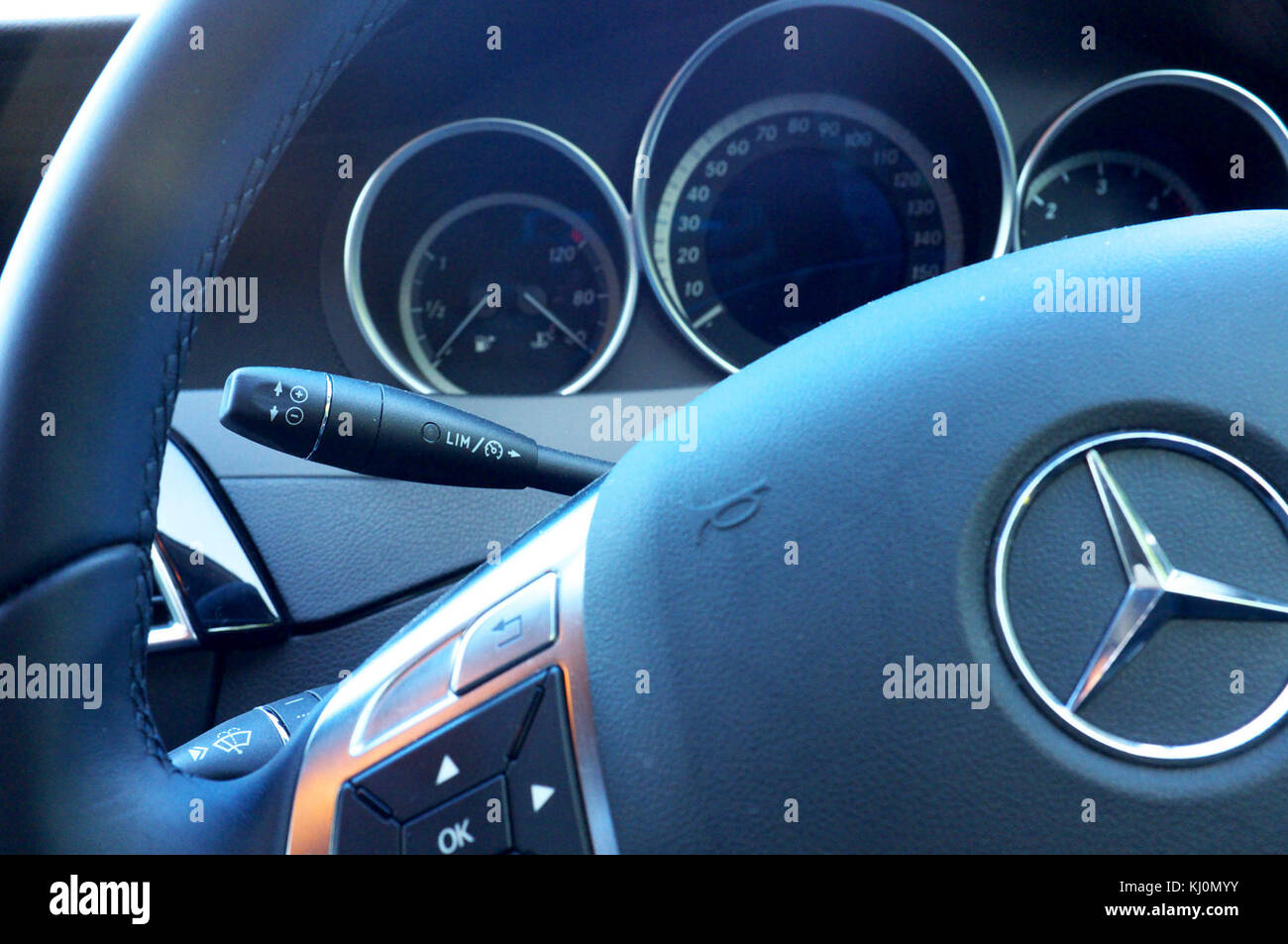 Cruise control Mercedes C220 Stock Photo - Alamy