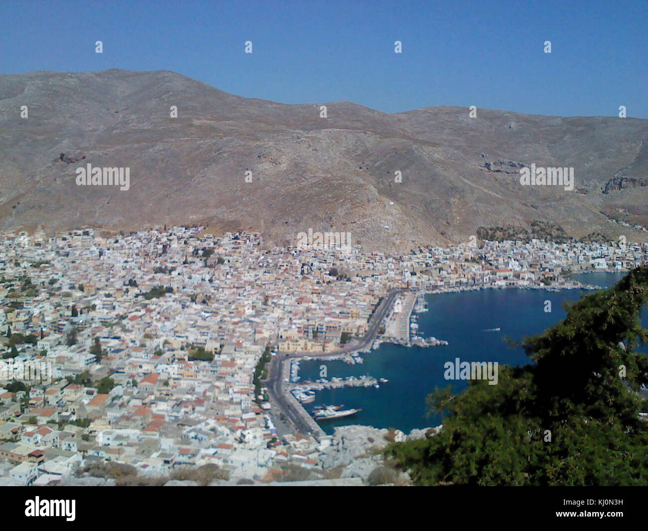 Pothia the capital Stock Photo - Alamy