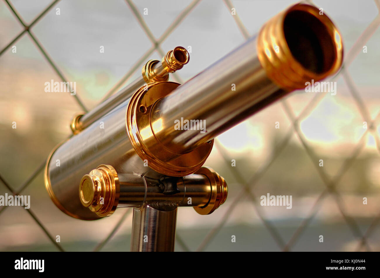 Monocular Telescope at Eiffel Tower In Paris Stock Photo - Alamy