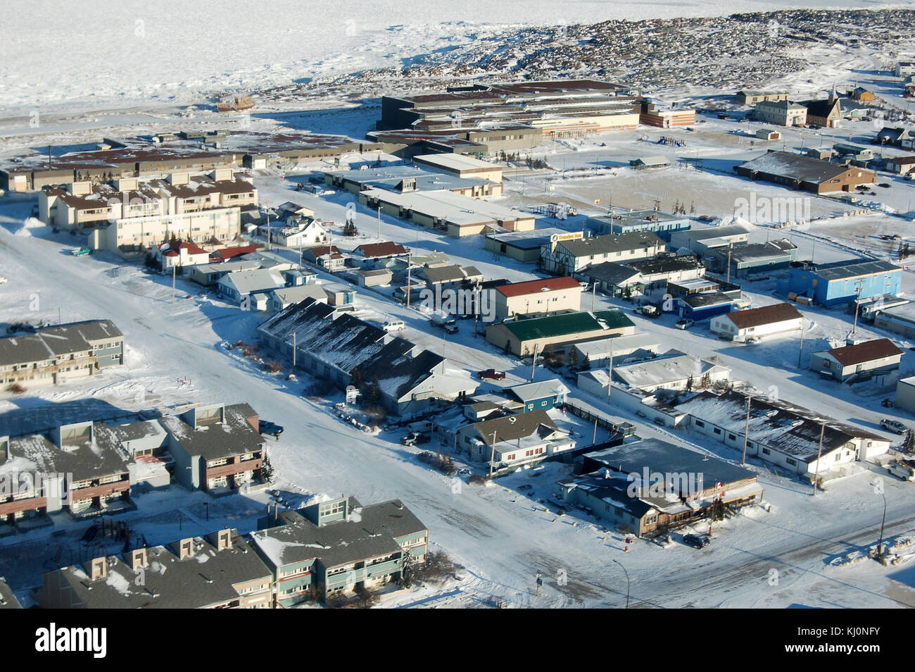 Churchill aerial view2 Stock Photo - Alamy