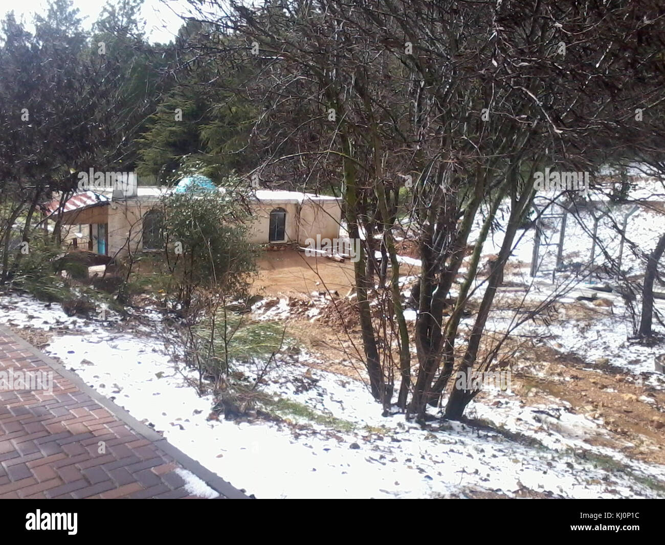 Israel 30096 Snow in Safed Stock Photo - Alamy