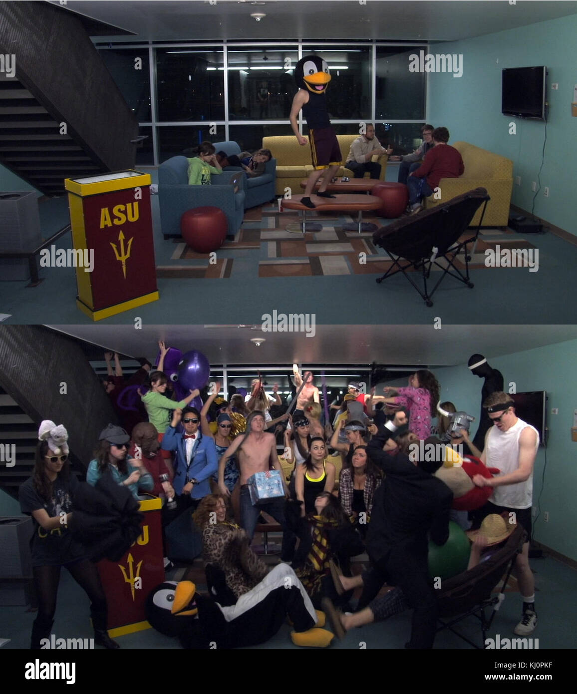 Harlem Shake meme B-Town ASU Stock Photo - Alamy