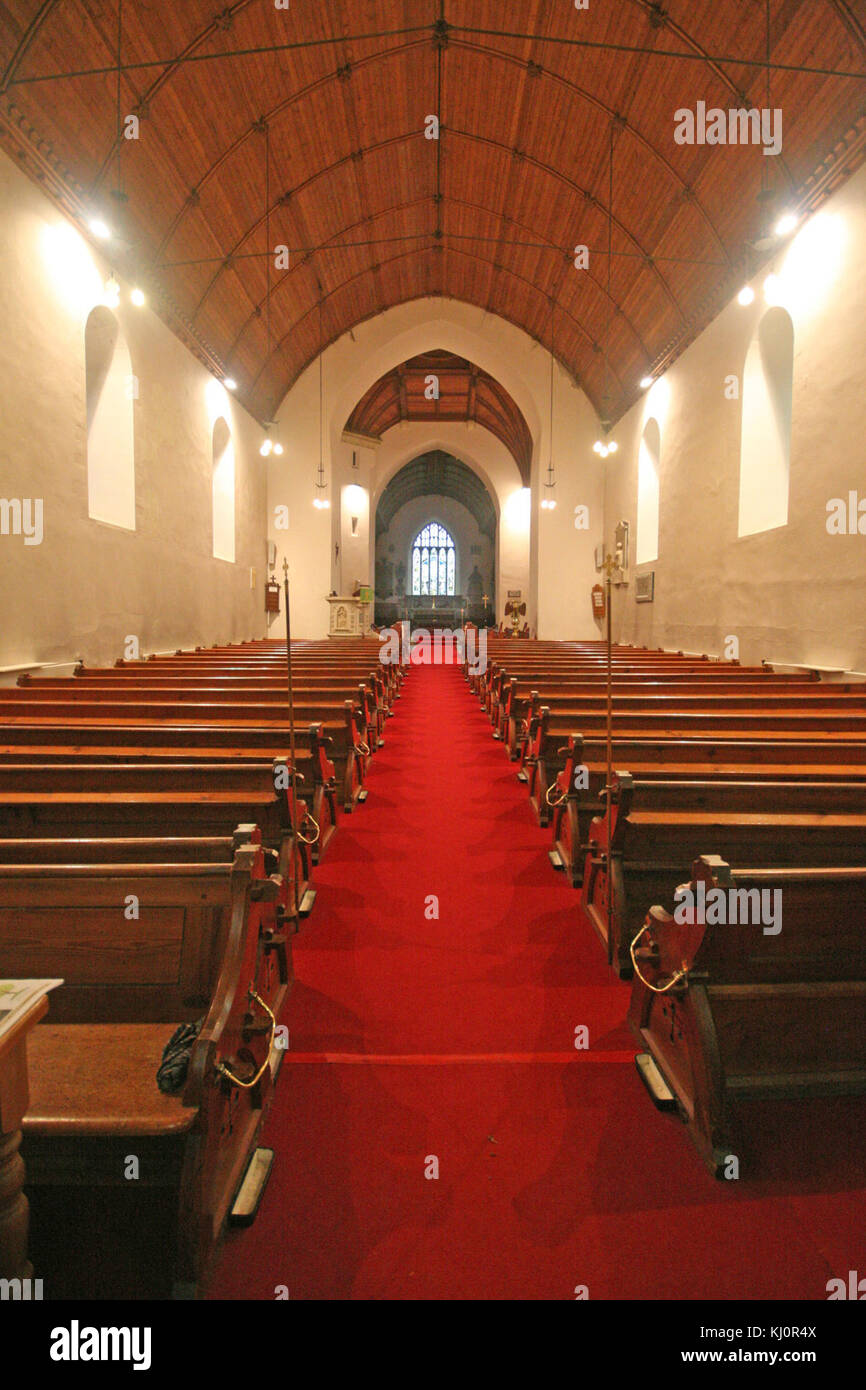 Nave of St Padarn's Church, Llanbadarn Fawr, Ceredigion Stock Photo - Alamy