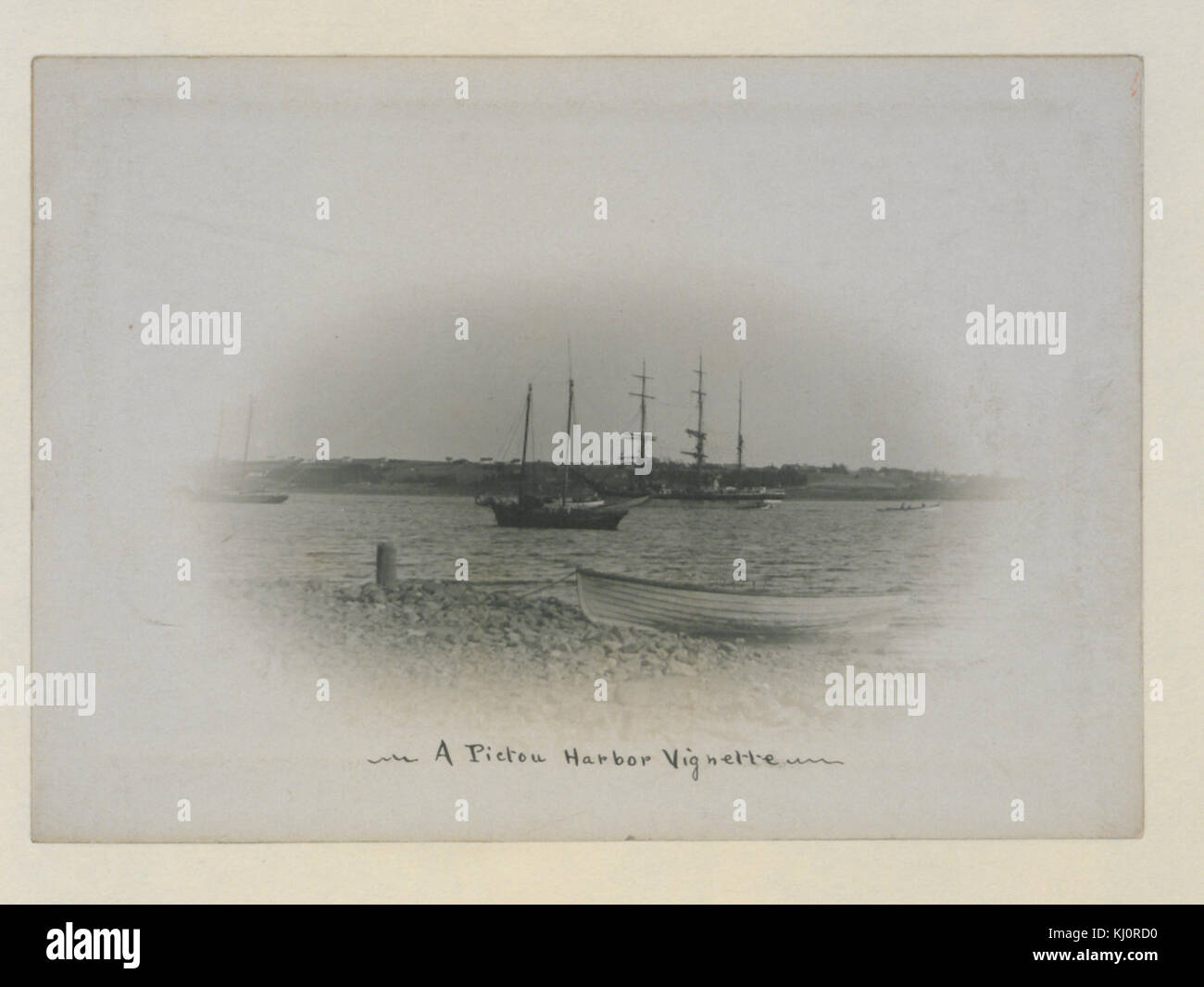 A Pictou Harbour vignette (HS85-10-17802 Stock Photo - Alamy