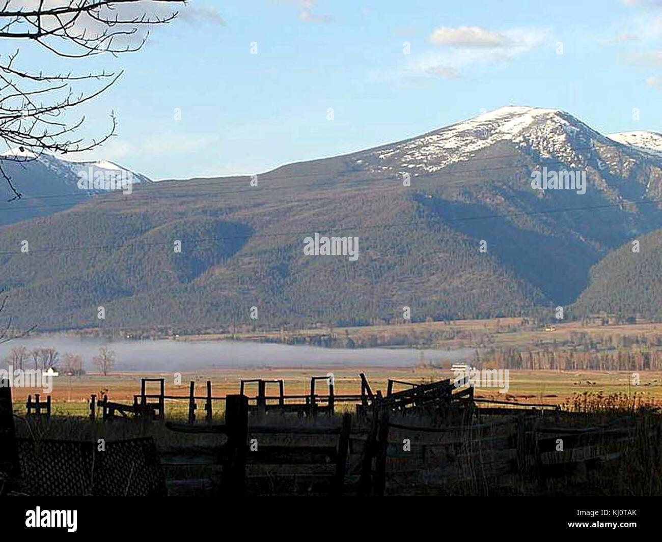 Bitterroot mountains fields Stock Photo - Alamy