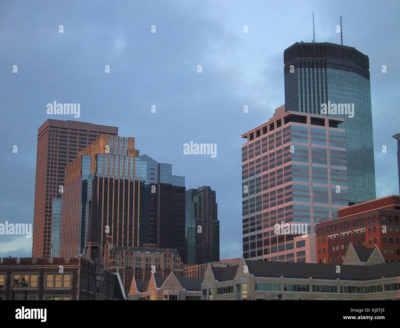 The Minneapolis skyline is known for its modern architecture, featuring ...