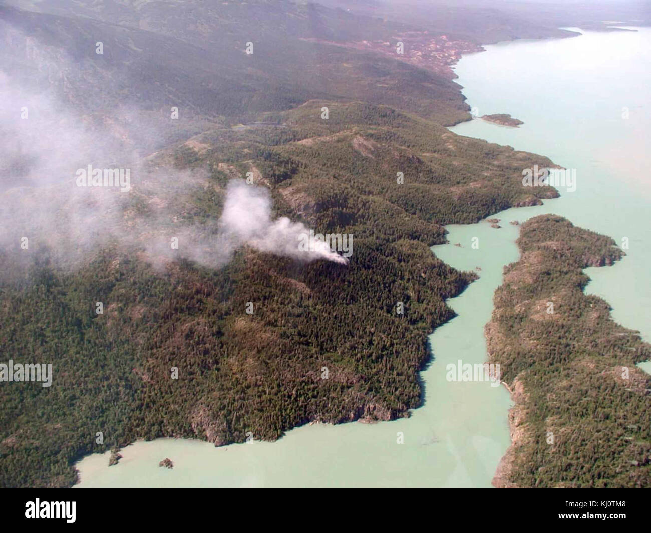 Irish channel fire Stock Photo - Alamy