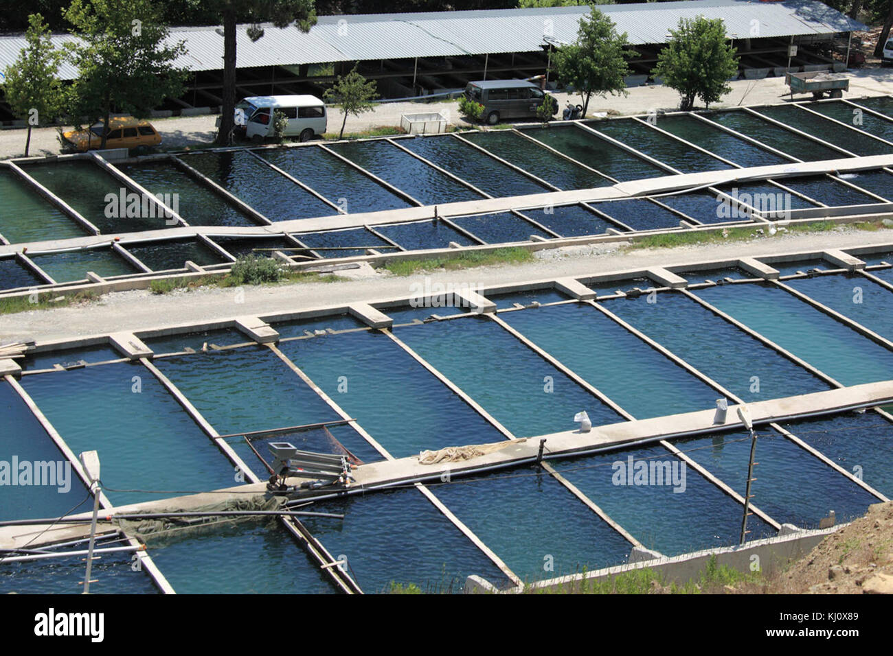 Fish Farm Site Stock Photo - Alamy