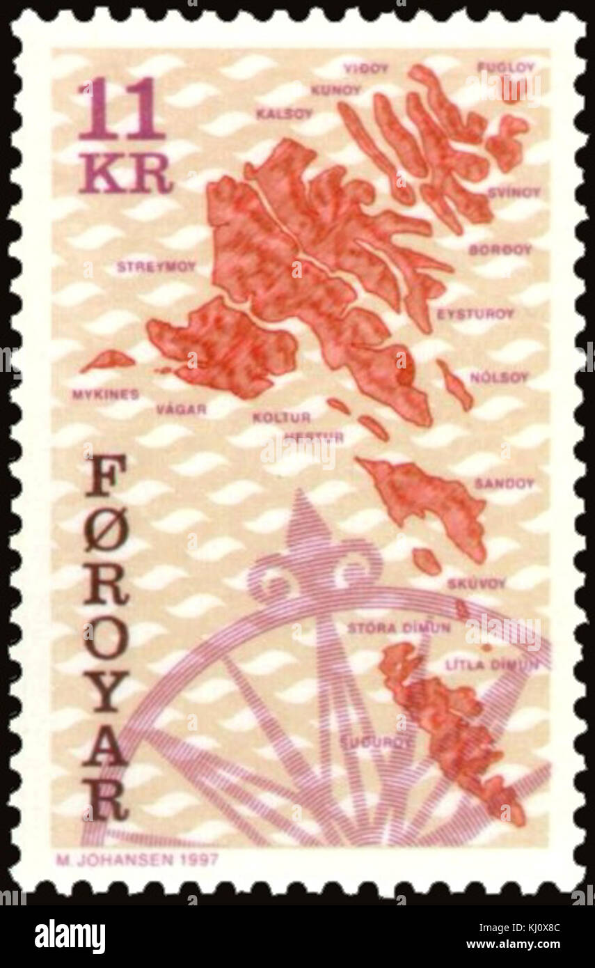 Faroe stamp 312 Stock Photo - Alamy