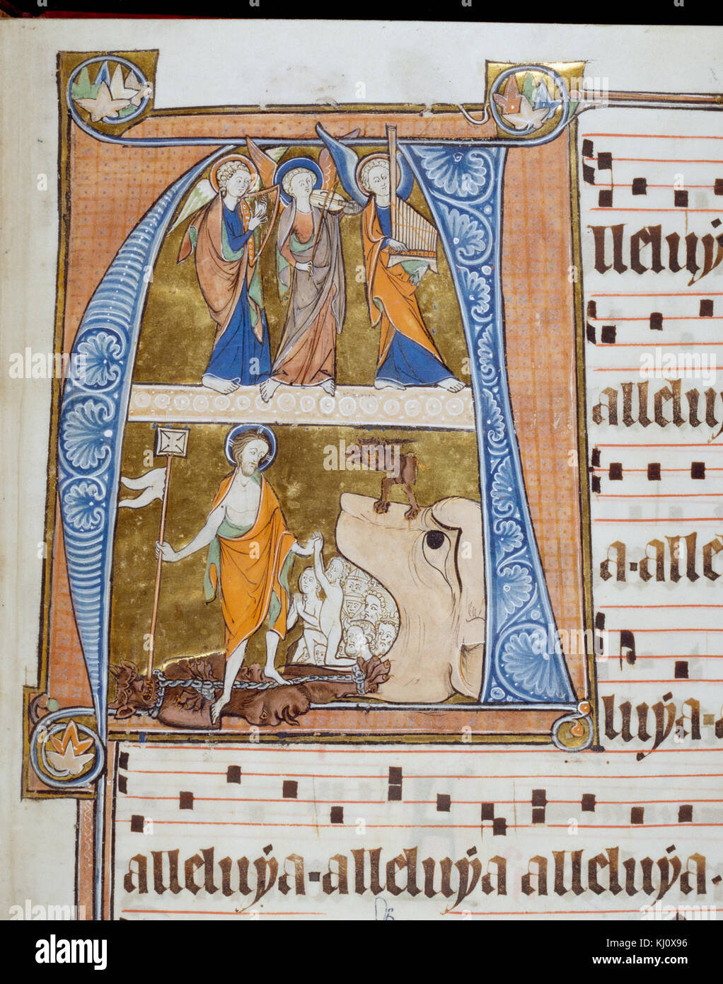Flemish - Musician Angels and the Harrowing of Hell - Walters W7592R ...