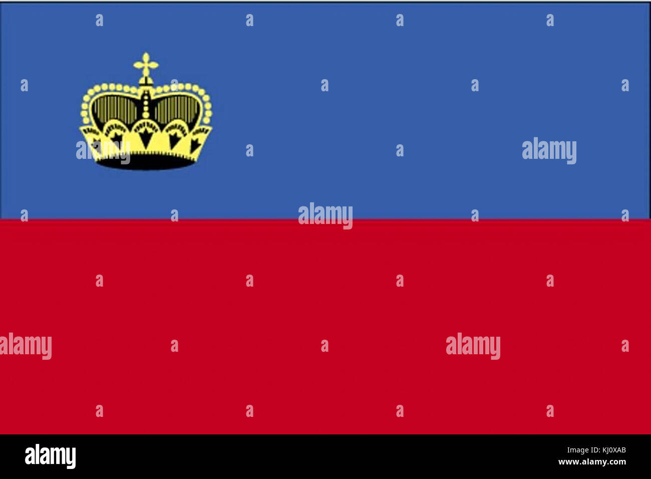 Flag of Liechtenstein Stock Photo - Alamy