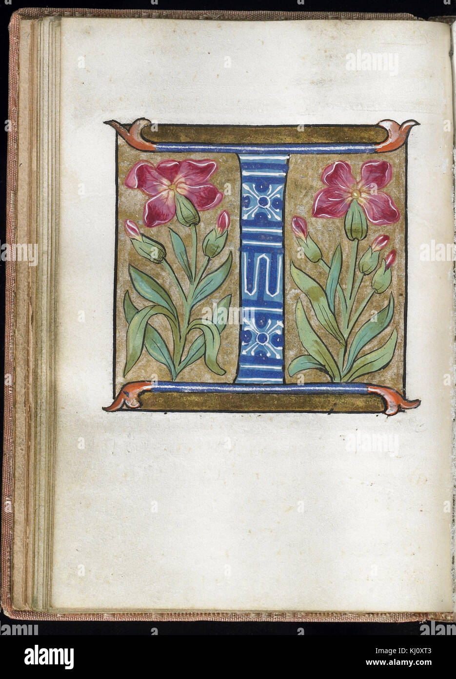 French - Leaf from Alphabet Book - Walters W20015V - Open Reverse Stock ...