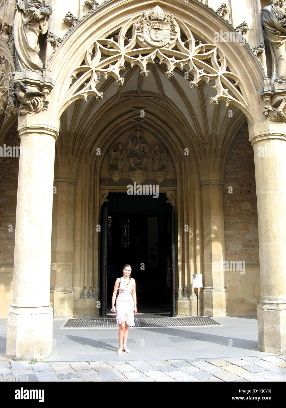 Gothic church gate Stock Photo - Alamy