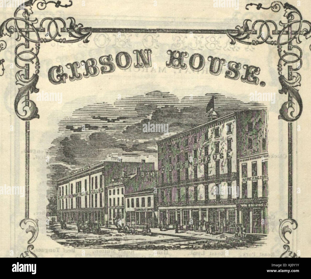 Gibson House cropped Stock Photo - Alamy