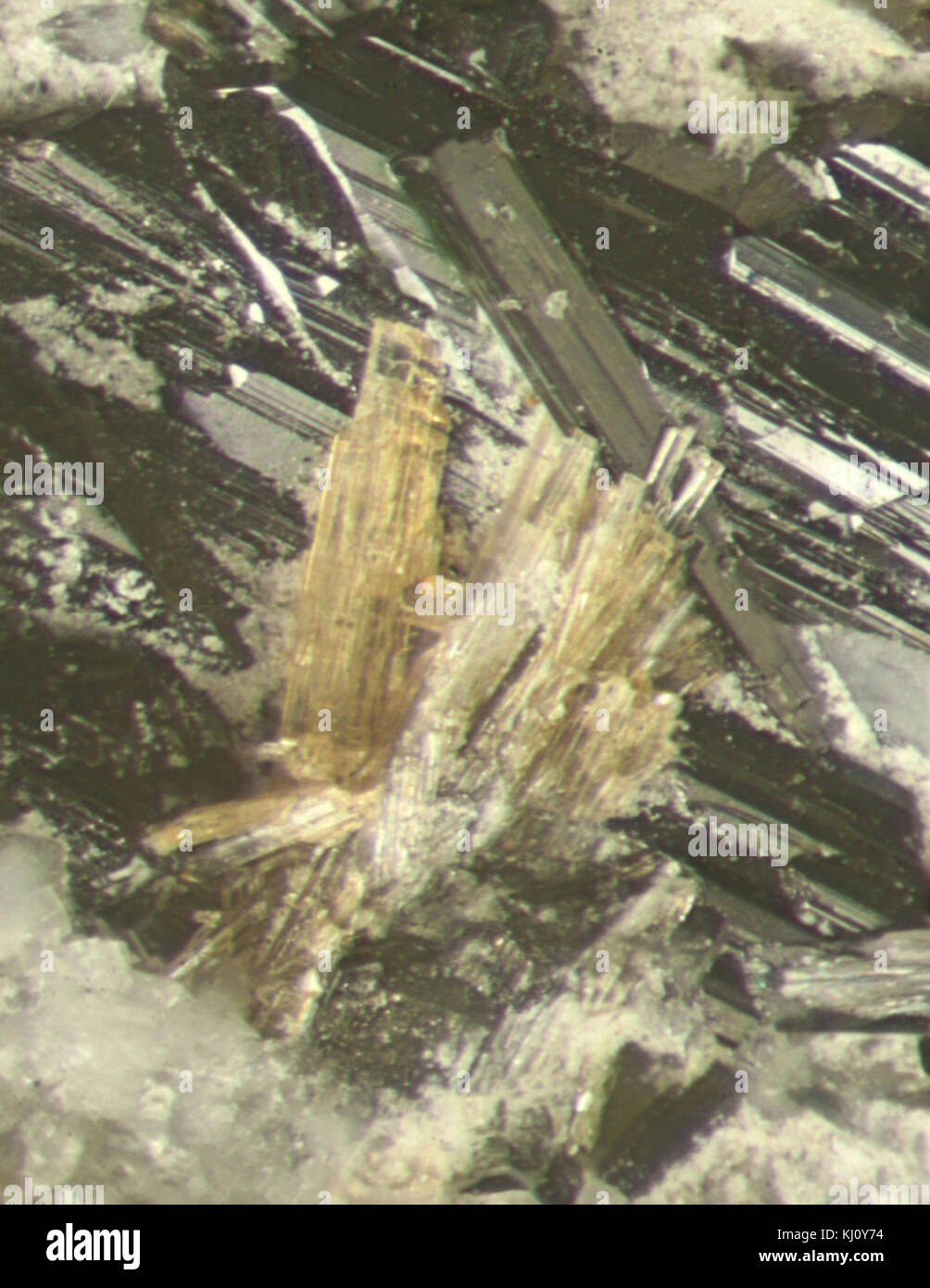 Hedenbertite - Poudrette quarry, Mont Saint-Hilaire, Quebec, Canada ...
