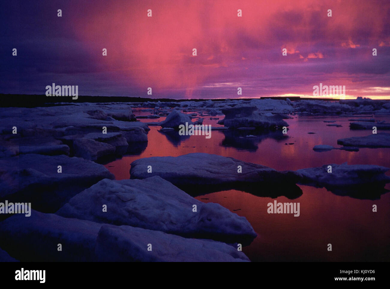 Hudson bay sunset Canada Stock Photo - Alamy