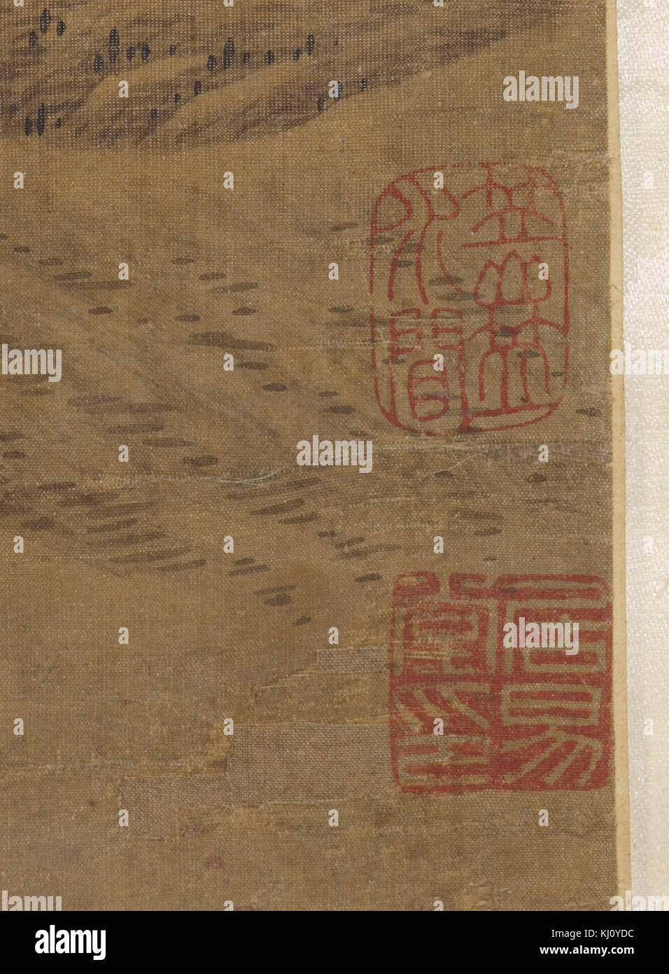 Hsu Fang - Mountain Landscape with Cascade and Houses - Walters 3518 ...