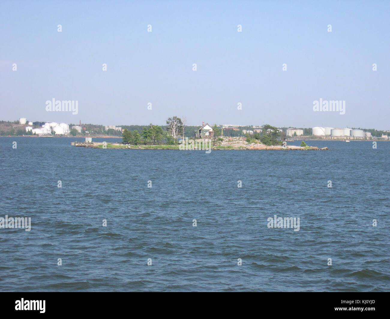 Island with shack Helsinki Stock Photo - Alamy