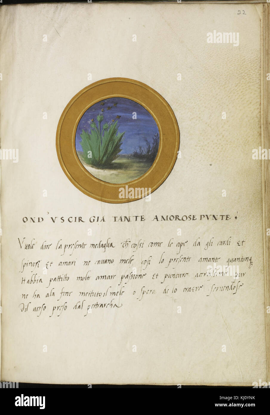Italian - Leaf from Emblem Book - Walters W47622R - Open Obverse Stock ...
