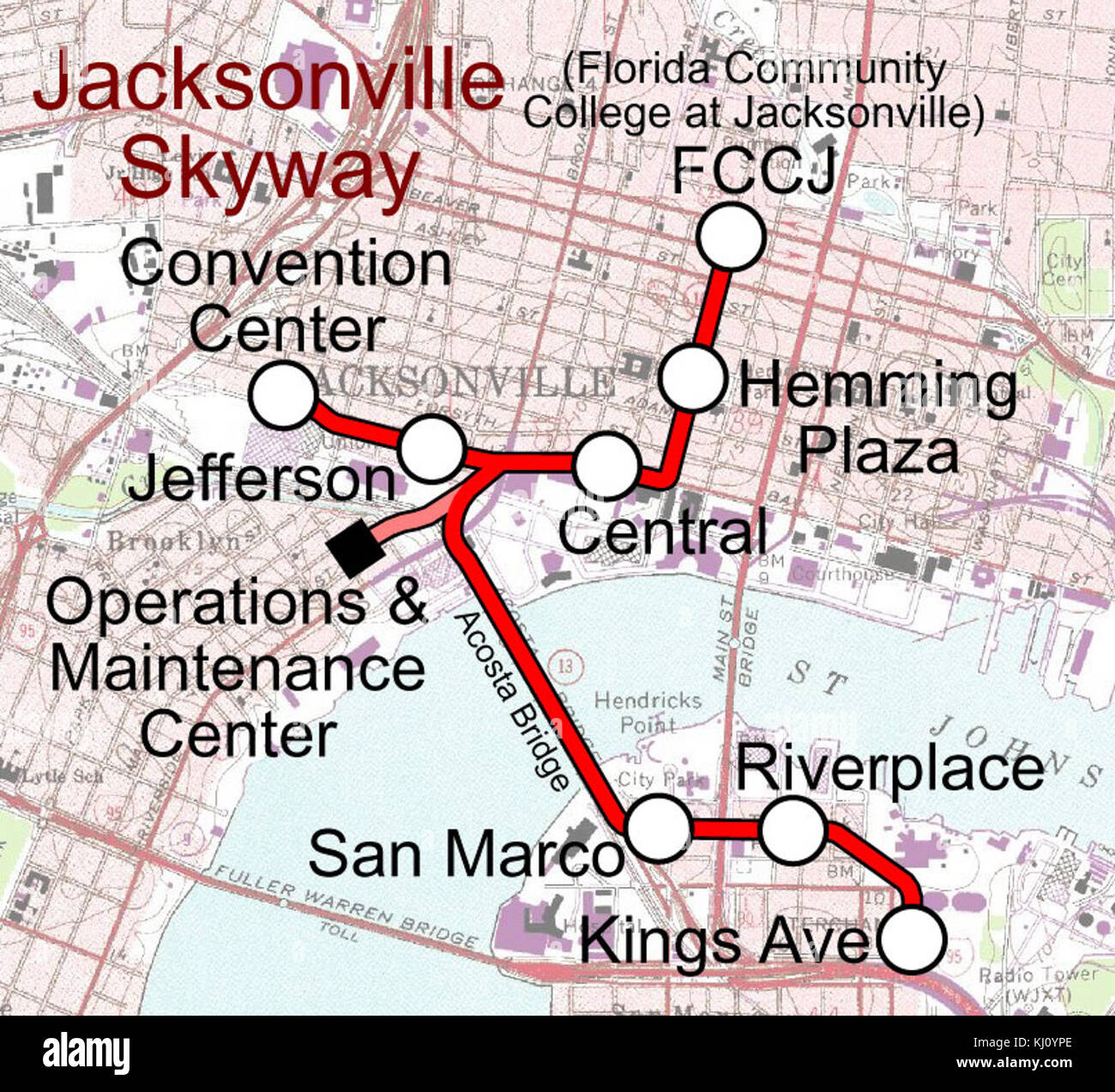 Jacksonville skyway hi-res stock photography and images - Alamy