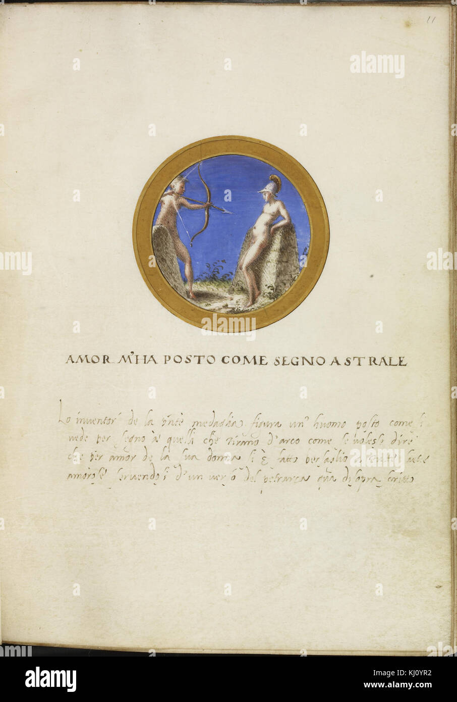 Italian - Leaf from Emblem Book - Walters W47611R - Open Obverse Stock ...